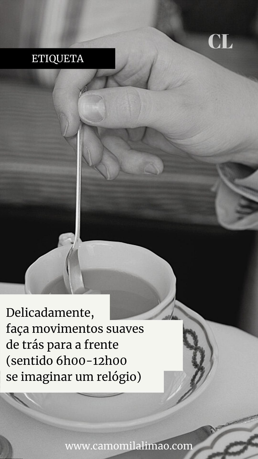 Como mexer, corretamente, o chá